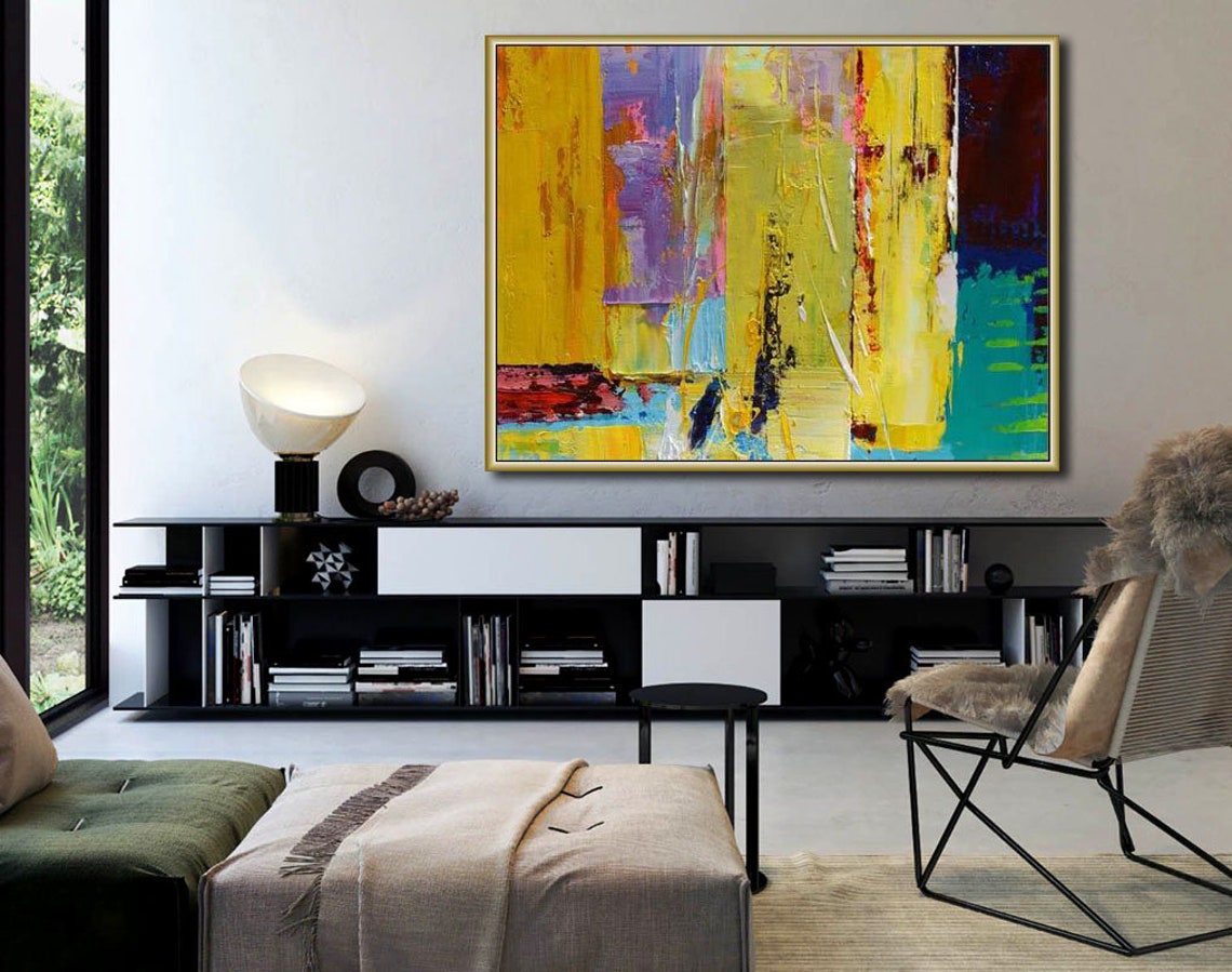 Hand Painted Original Art Original Large Abstract Art Extra - Etsy