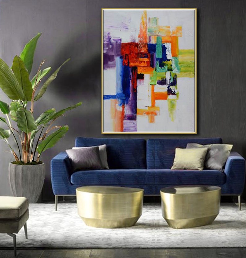 Original Colorful Abstract Art Extra Large Abstract Painting - Etsy