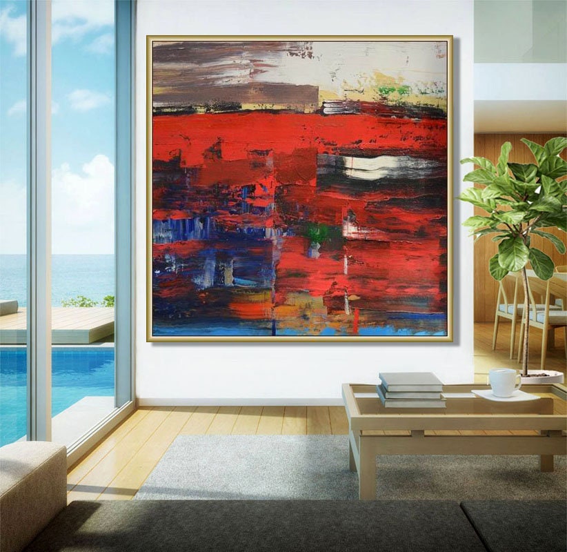 Hand Painted Original Art Original Large Abstract Art Extra | Etsy