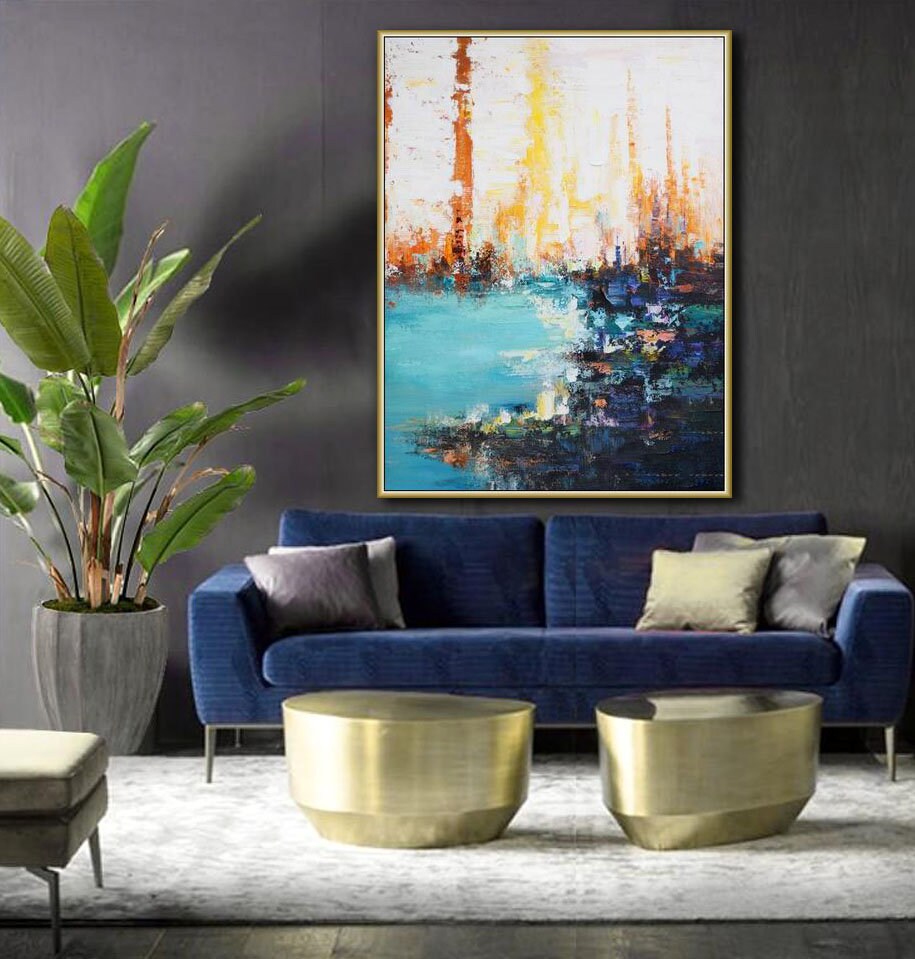 Original Contemporary Canvas Art Large Canvas Wall Art Extra - Etsy