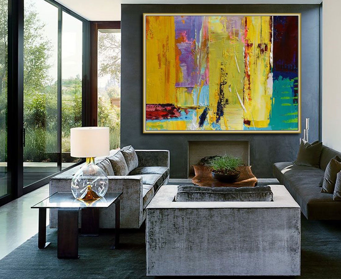 Hand Painted Original Art Original Large Abstract Art Extra - Etsy