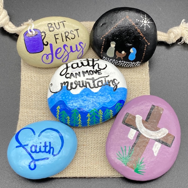 Sets of Painted Rocks - Etsy