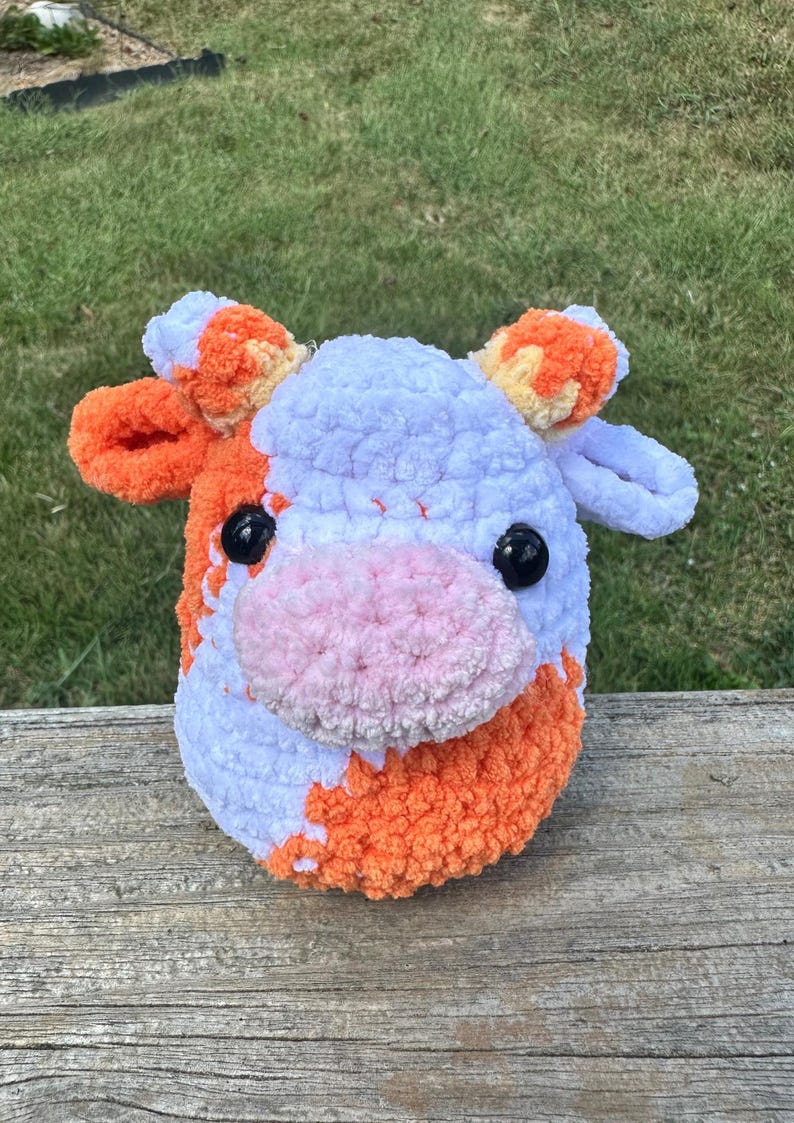 Candy Corn Cow Crochet Pattern: Halloween Amigurumi Toy (PDF Download ...