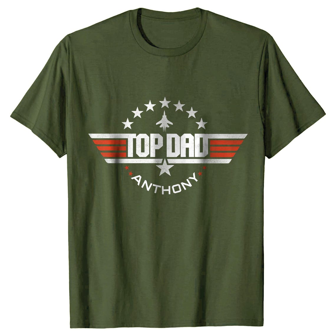Personalized Top Dad Shirt, Father's Day Shirt, Custom Top Dad Tshirt ...