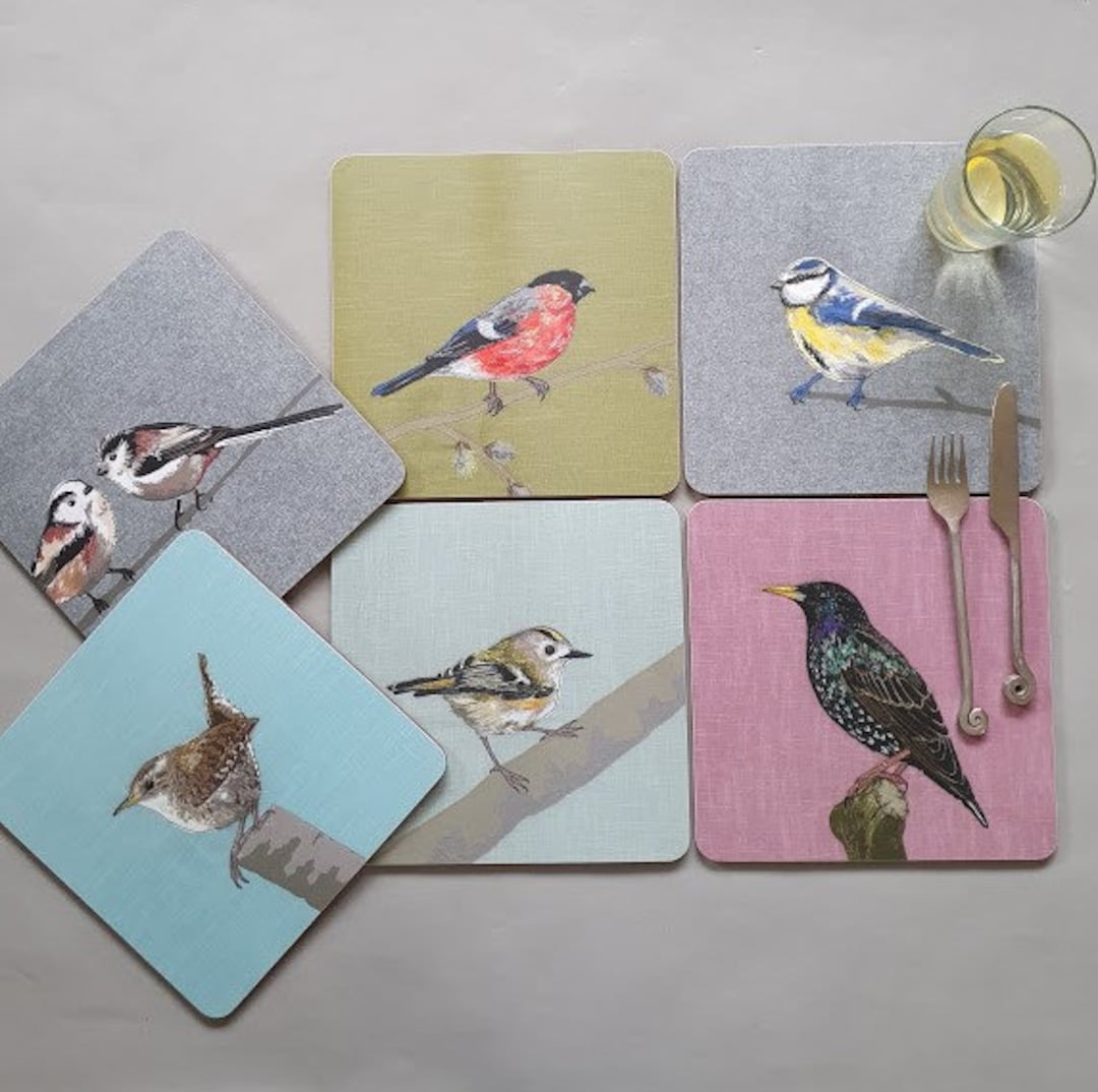 Individual or Selection of 4, Garden Bird Placemats Collection ...