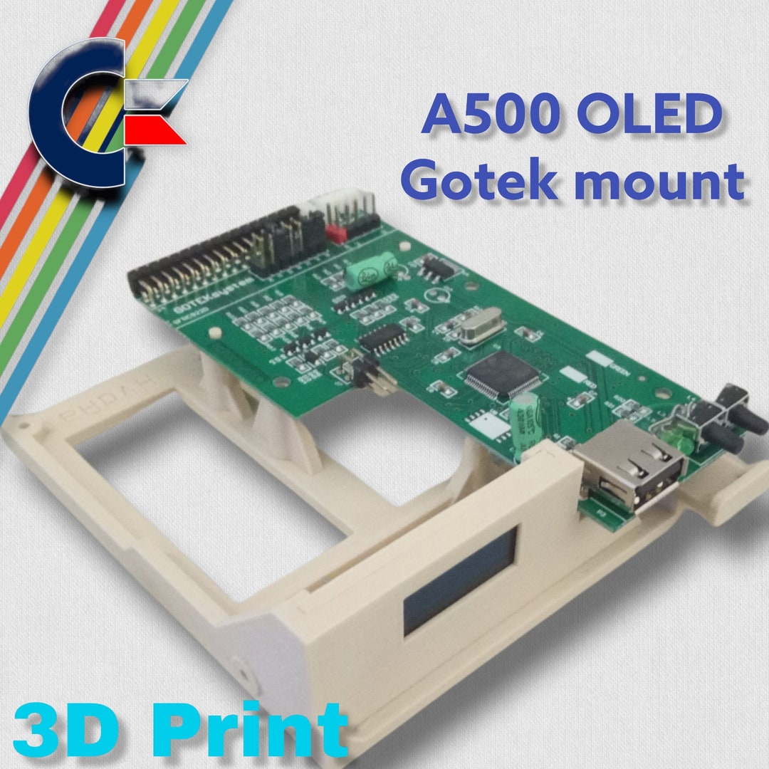 Commodore Amiga 500 GOTEK Plate Mount OLED DISPLAY 3D Print - Etsy