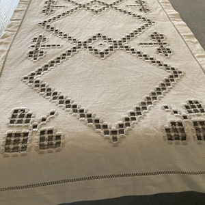 Norwegian Hardanger Table Runner , Hardanger Tablecloth , Nordic Table ...