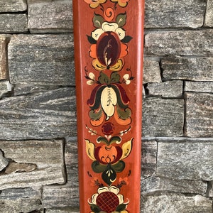 Norwegian Mangle Board . Primitive Hand Tool . Norwegian Folk Art ...