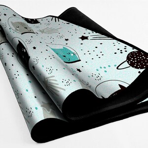 Cosmo Cat Pattern Art Desk Mat, Pattern Print Large Place Mats, Desk ...