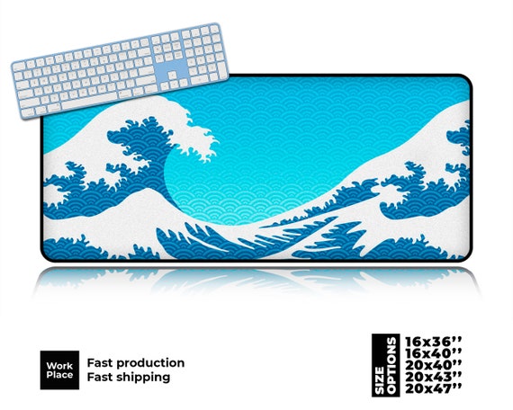 Japanese Art Mouse Pad. Large Desk Mat. - Etsy