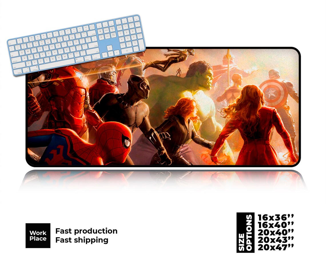 Gaming Desk Mat Geek Placemats HD Colorful Large Desk Pad | Etsy