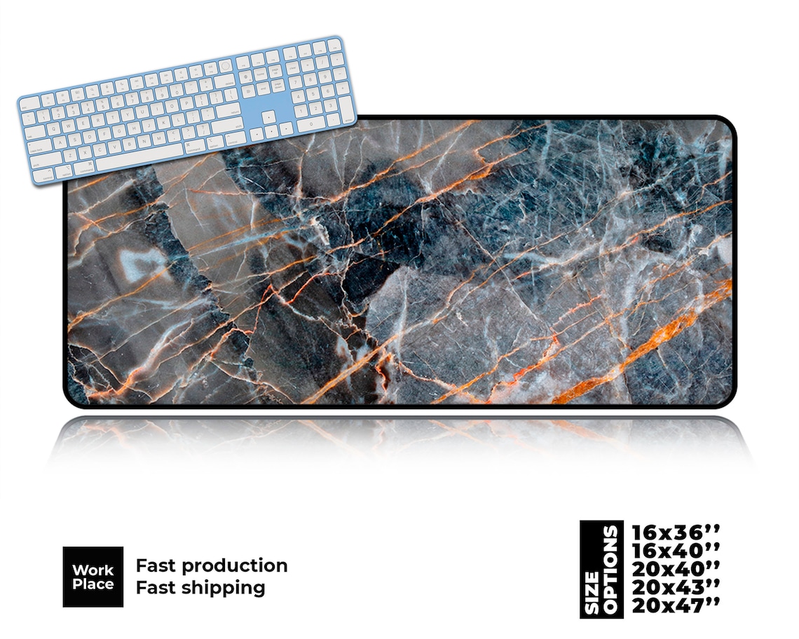 Marble Desk Mat, Marble Decor Mouse Pad, Marble Coasters, Mouse Pads ...