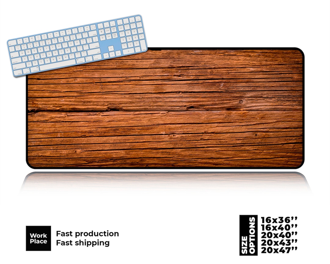 Reclaimed Wood Texture Desk Mat, Wood Mouse Pad, Mouse Pads, Large ...