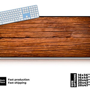 Reclaimed Wood Texture Desk Mat, Wood Mouse Pad, Mouse Pads, Large ...