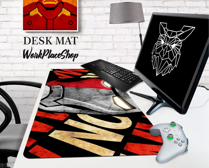 Gaming Desk Mat Geek placemats HD Colorful Large Desk Pad | Etsy