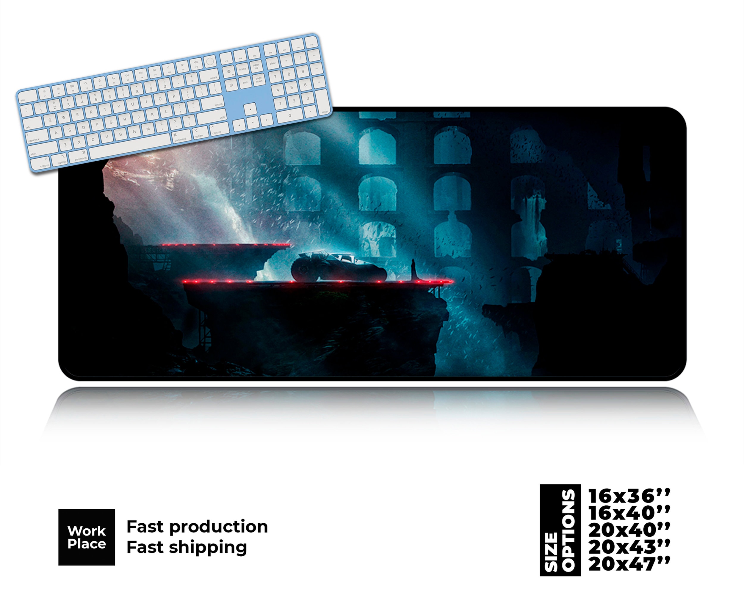 Noir Comic Deskmat Gaming Desk Mat Geek Placemat Colorful | Etsy UK