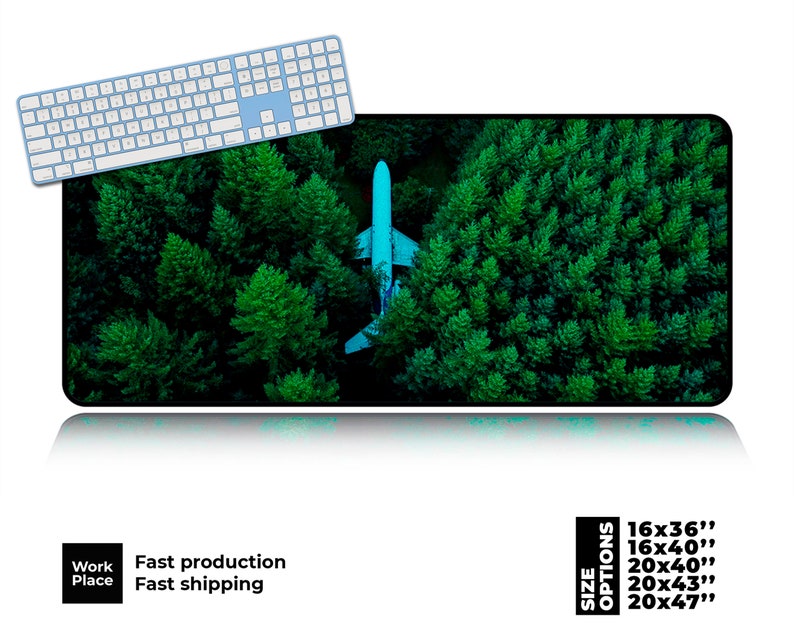 Aircraft Desk Mat Forest Mouse Pad Air Force Mouse Pads - Etsy