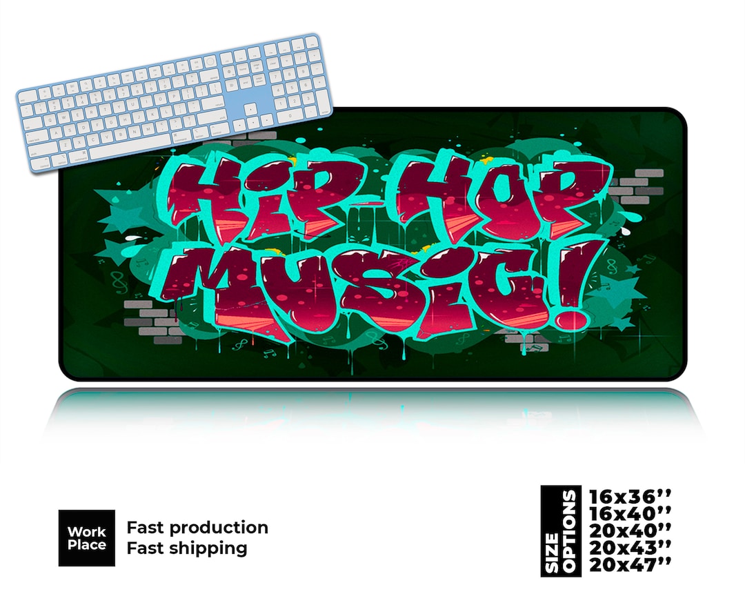 Hip Hop Graffiti Mouse Pad. Large Desk Mat. - Etsy