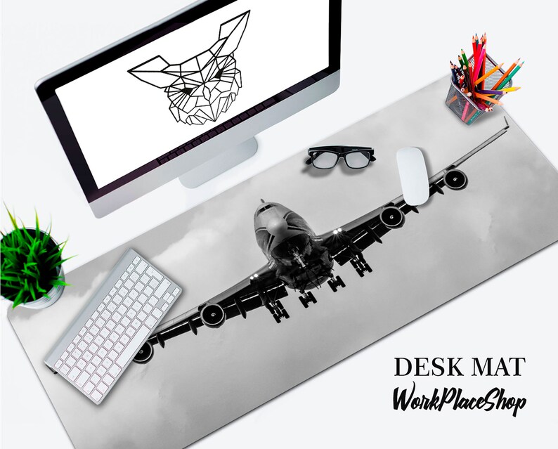 Airplane Desk Mat Air Mouse pad Air Force Mouse pads Large | Etsy