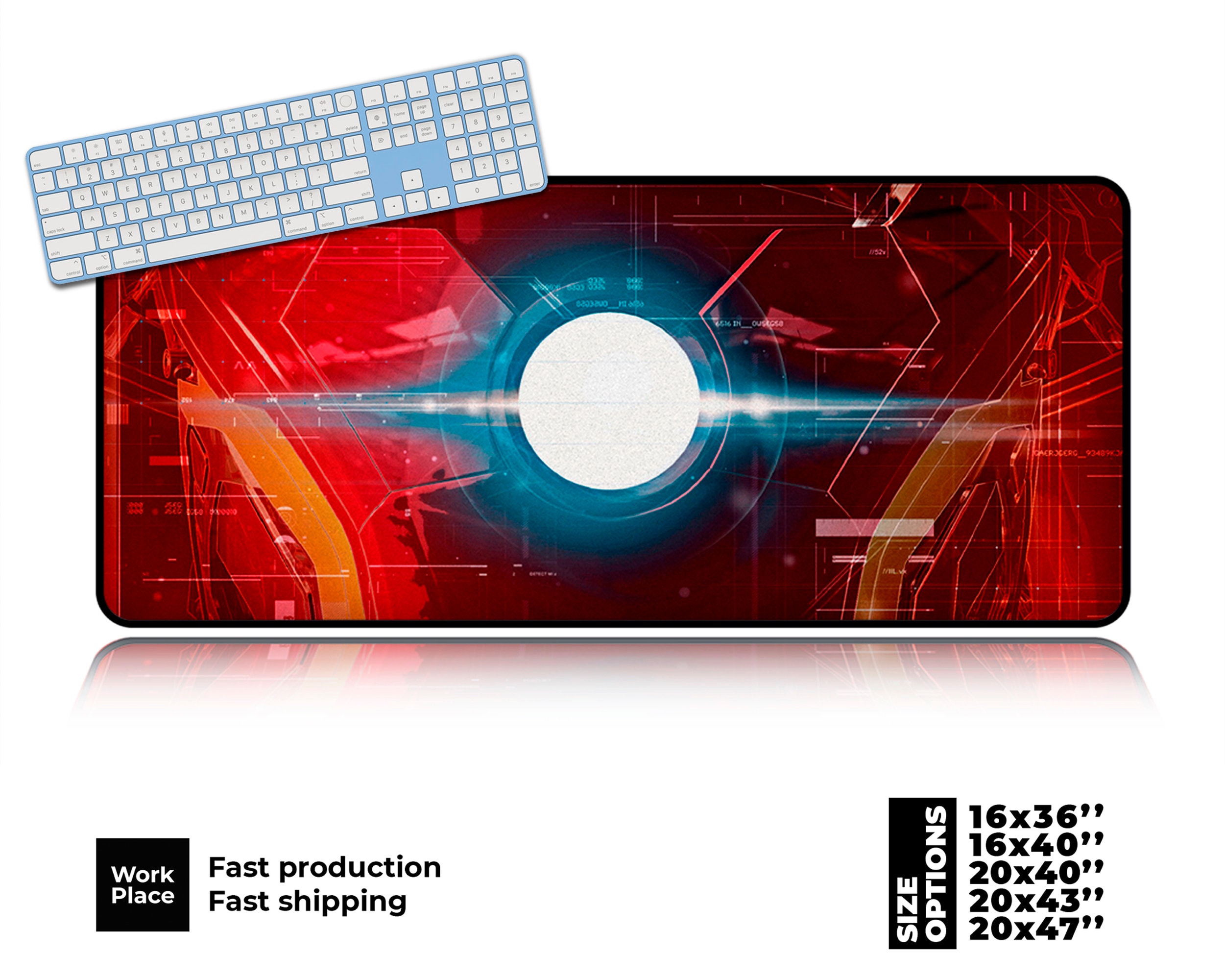 Gaming Desk Mat Geek Placemats HD Colorful Large Desk Pad - Etsy