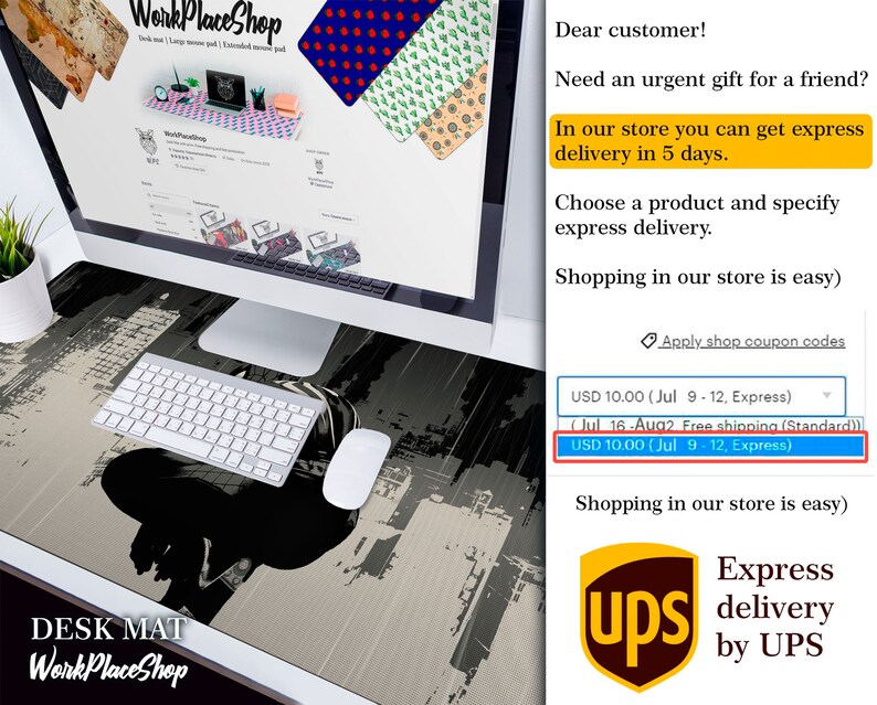 Gaming Desk Mat Geek placemats HD Colorful Large Desk Pad | Etsy