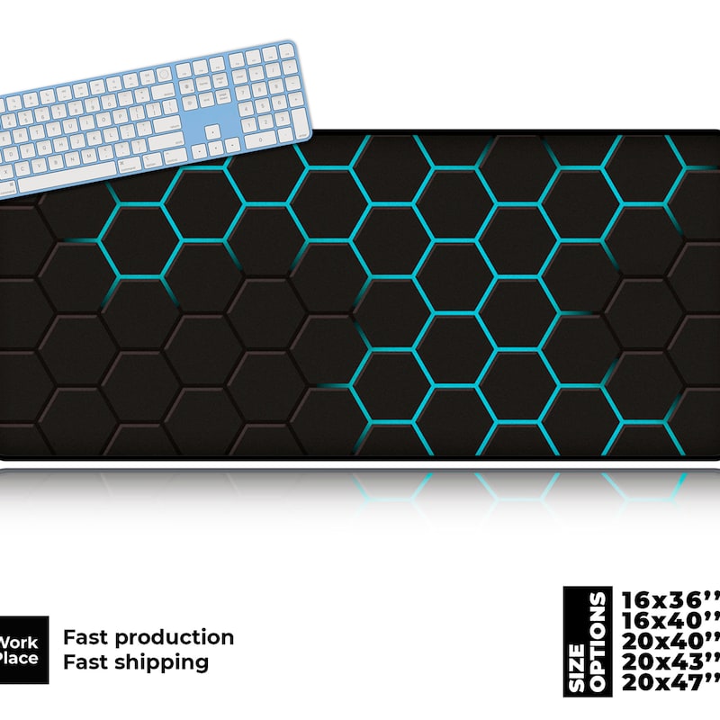 Large Geometric Mousepad - Etsy