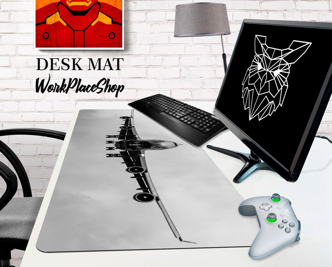 Airplane Desk Mat Air Mouse pad Air Force Mouse pads Large | Etsy