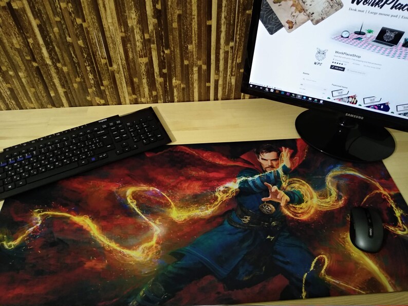 Gaming Desk Mat Geek placemats HD Colorful Large Desk Pad | Etsy