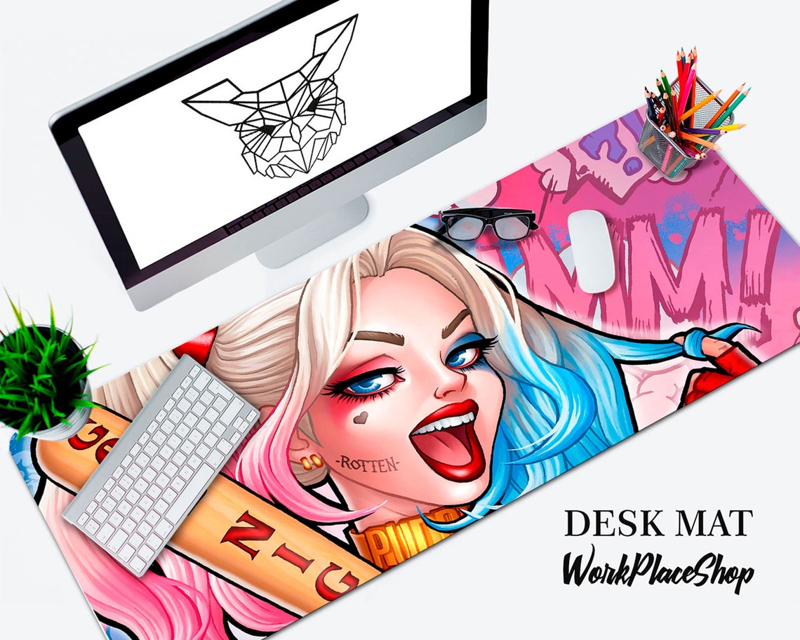 Noir Comic DeskMat Gaming Desk Mat Geek placemat Colorful | Etsy