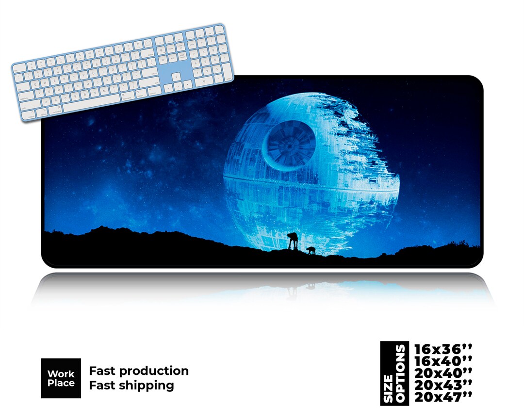 Death Star Desk Mat, Walker AT-AT Desk Mat, Geek Placemat, Star Wars ...