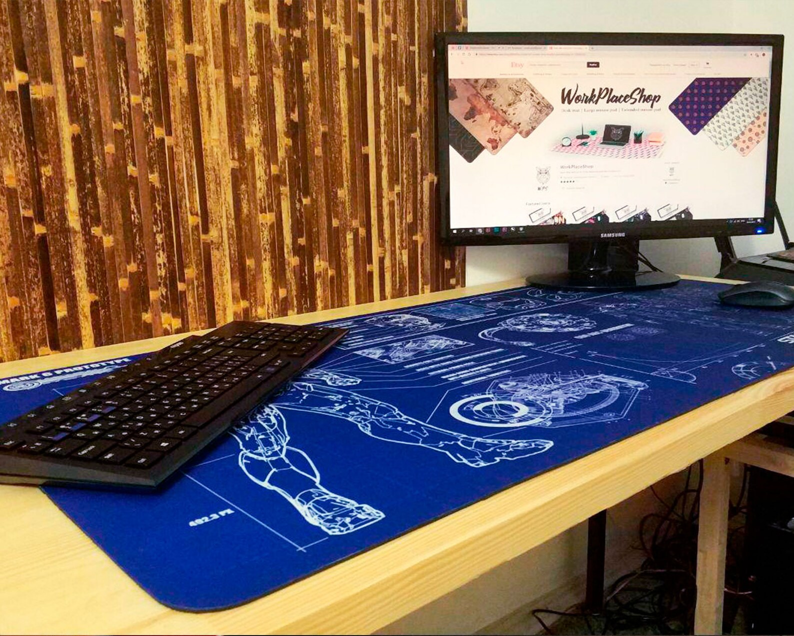 Gaming Desk Mat Geek placemats HD Colorful Large Desk Pad | Etsy