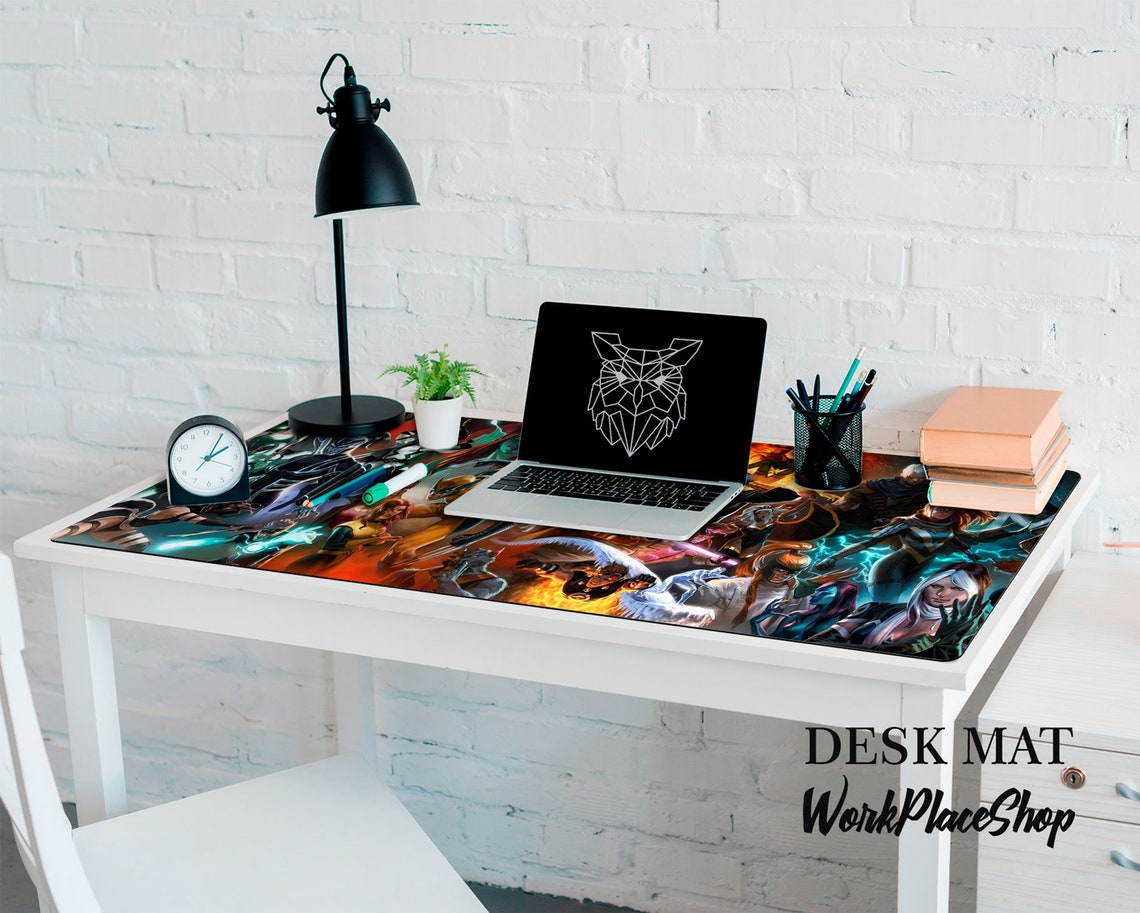 Gaming Desk Mat Geek placemats HD Colorful Large Desk Pad | Etsy