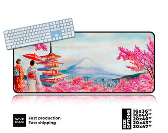 Japanese Desk Mat. Large Desk Mat. | Etsy