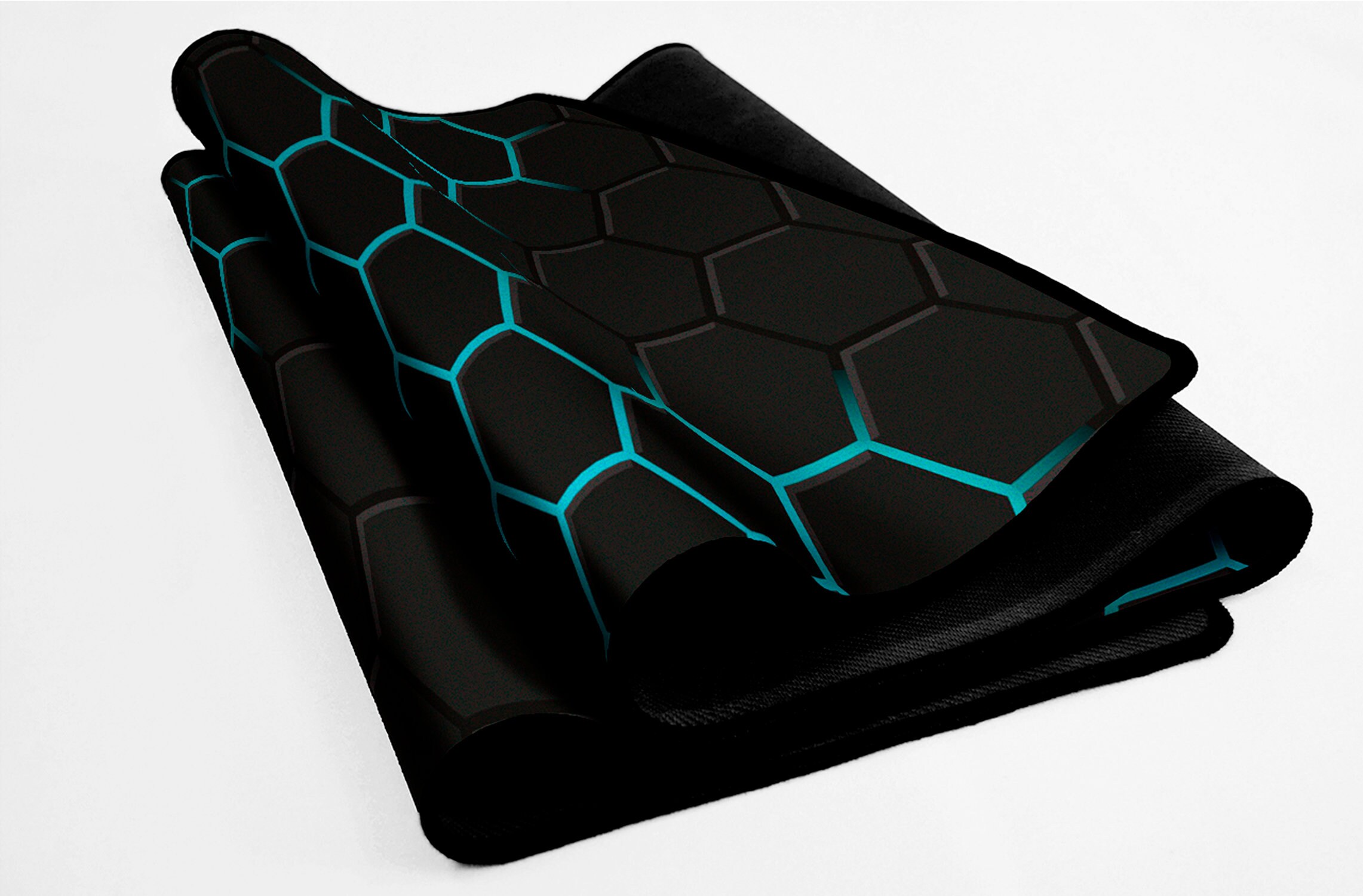 Blue Hexagons Desk Mat Geometric Pattern mouse pad Mouse | Etsy