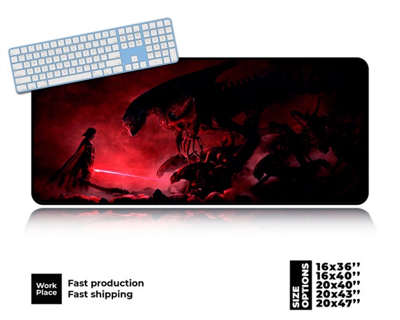 Darth Desk Mat Alien Desk Mat Geek Placemat Vader Large - Etsy