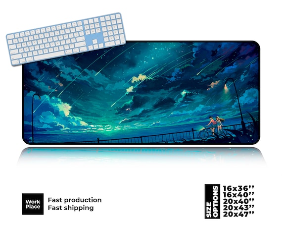Anime Large Mouse Pad. Large Desk Mat. | Etsy