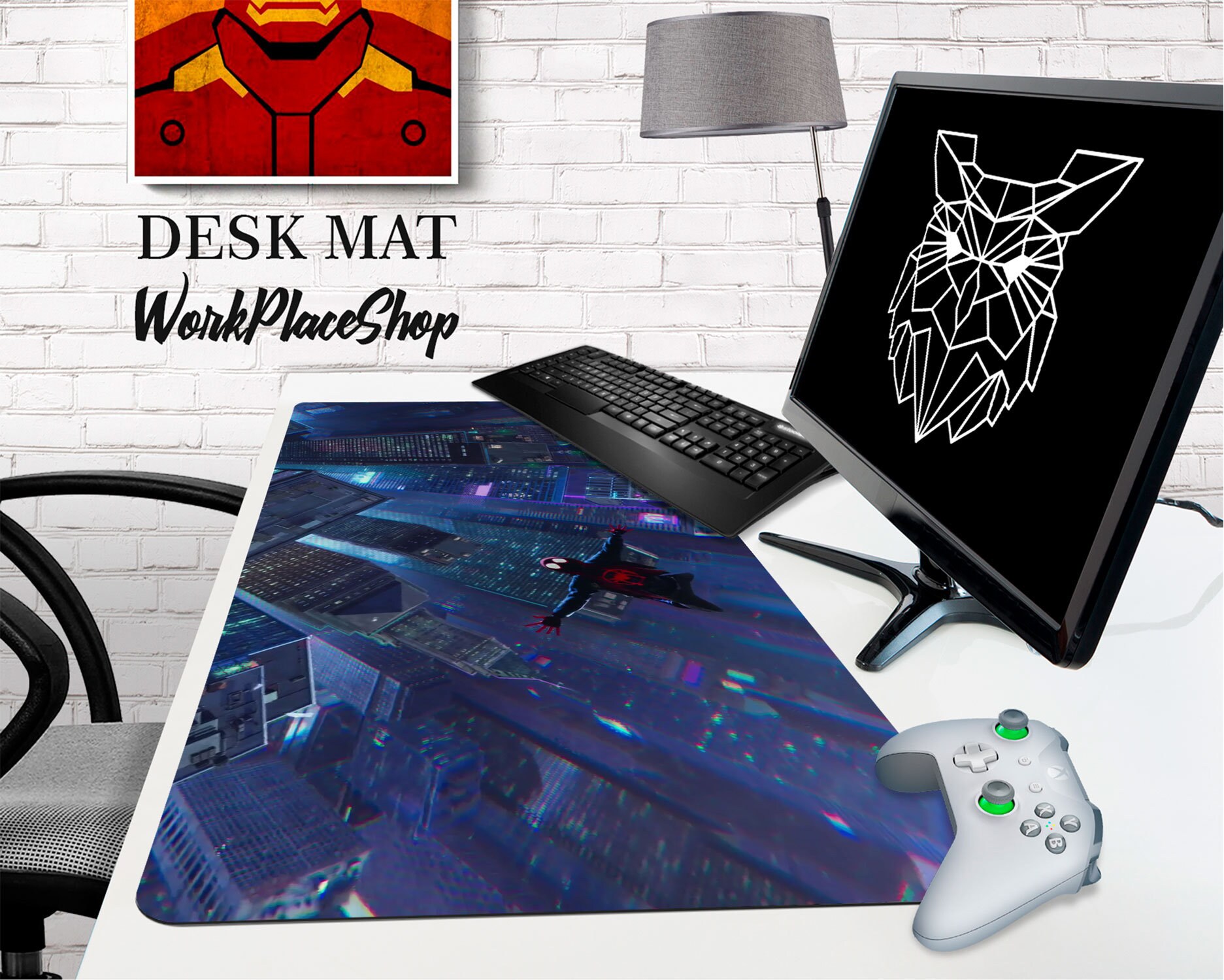 Gaming Desk Mat Geek placemats HD Colorful Large Desk Pad | Etsy