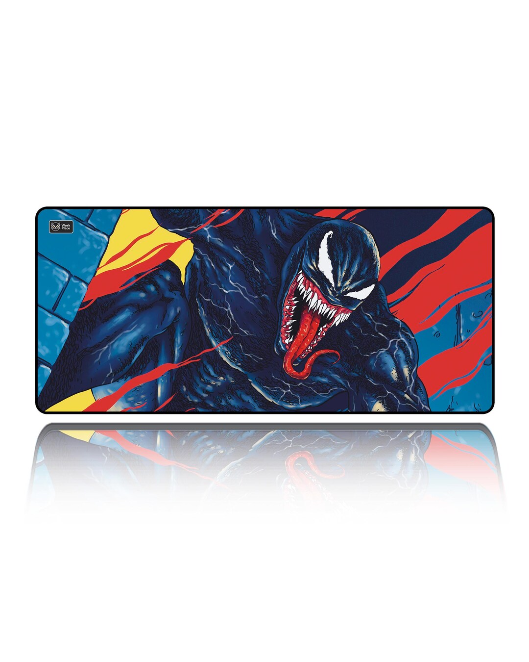 Venom Inspired XXL Desk Mat – Dark Comic Style Extended Mouse Pad ...