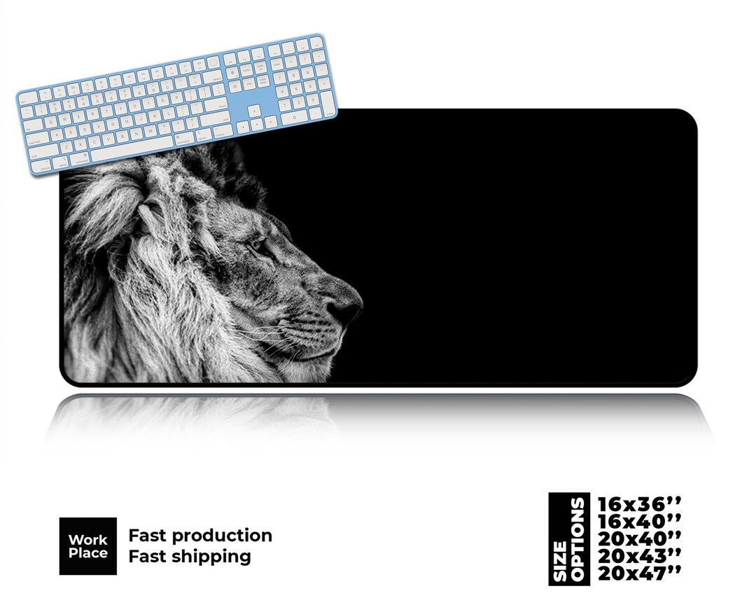 Lion Desk Mat, Breath of the Wild Mouse Pad, Mouse Pads, Large Mouse ...