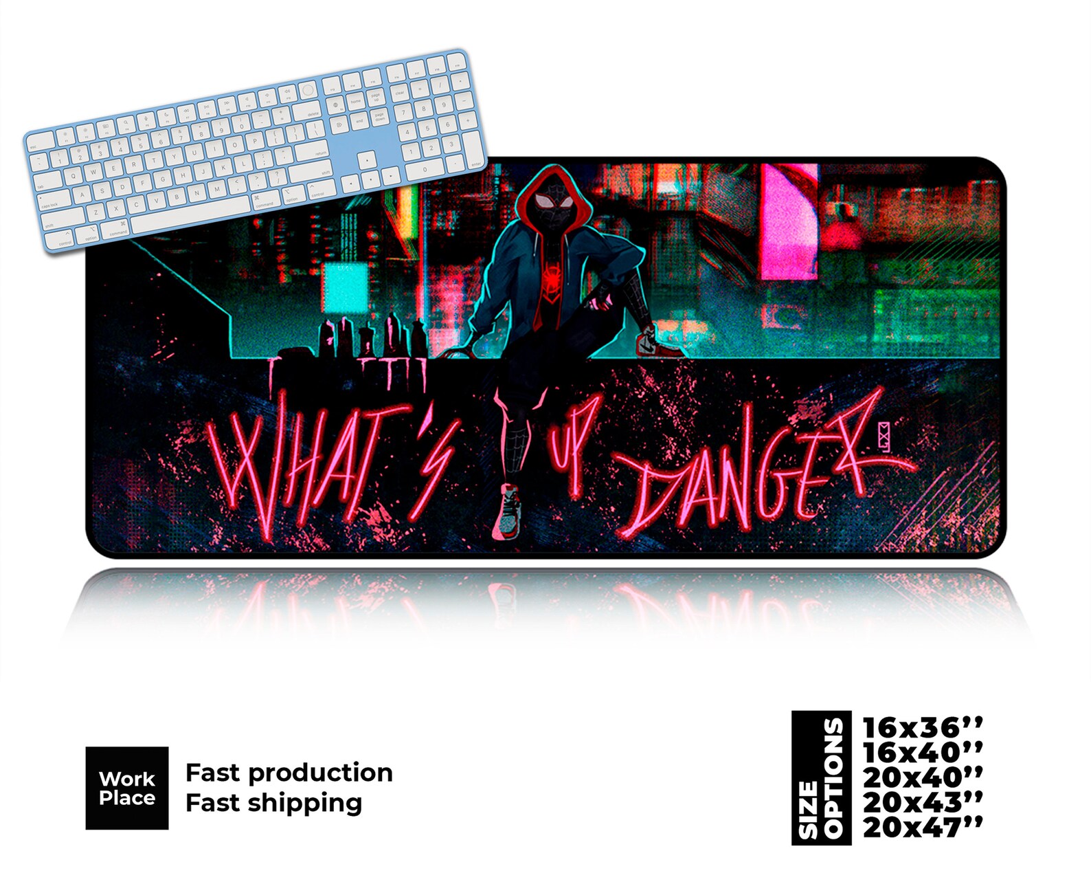 Gaming Desk Mat Geek Placemats HD Colorful Large Desk Pad | Etsy