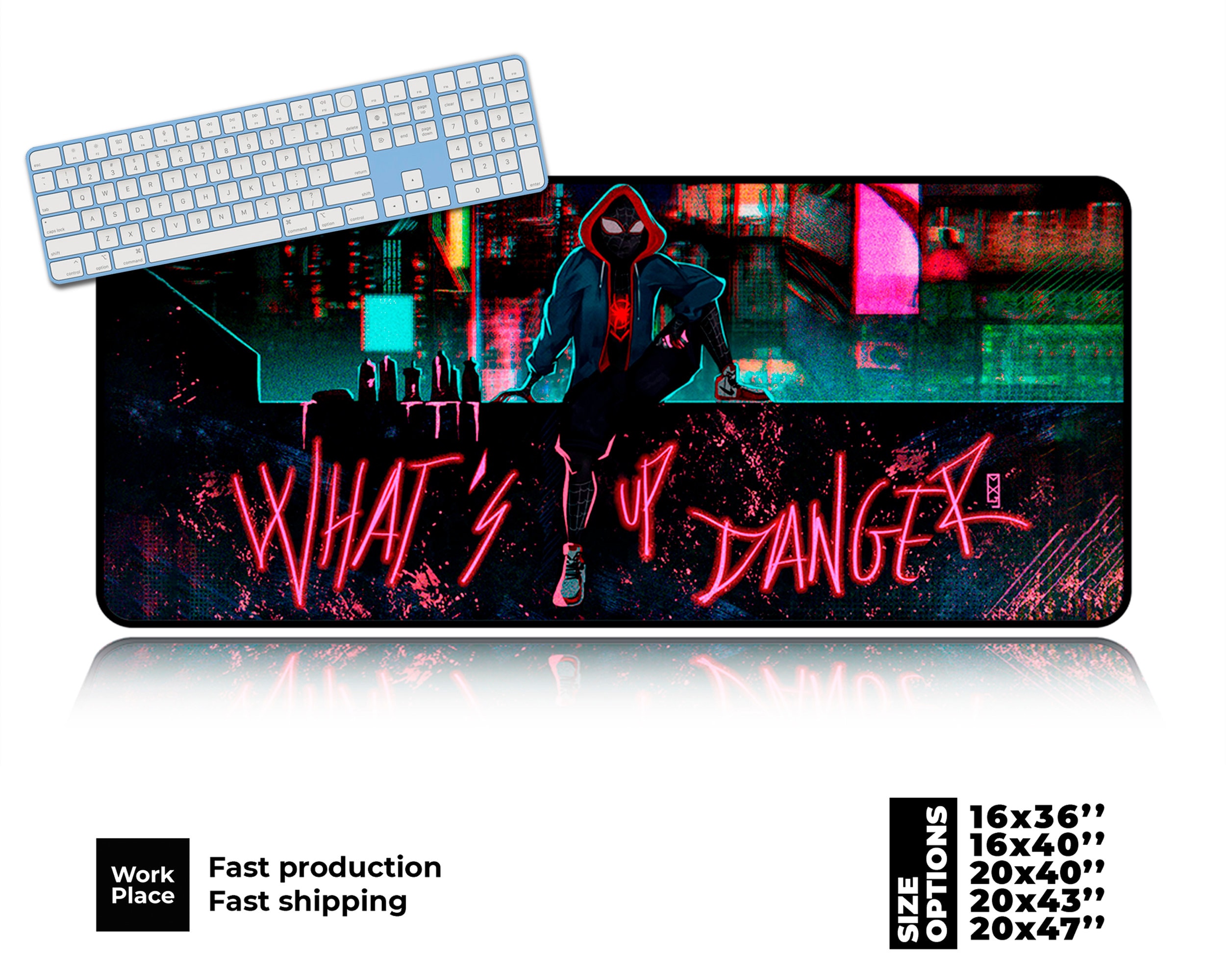 Gaming Desk Mat Geek Placemats HD Colorful Large Desk Pad | Etsy