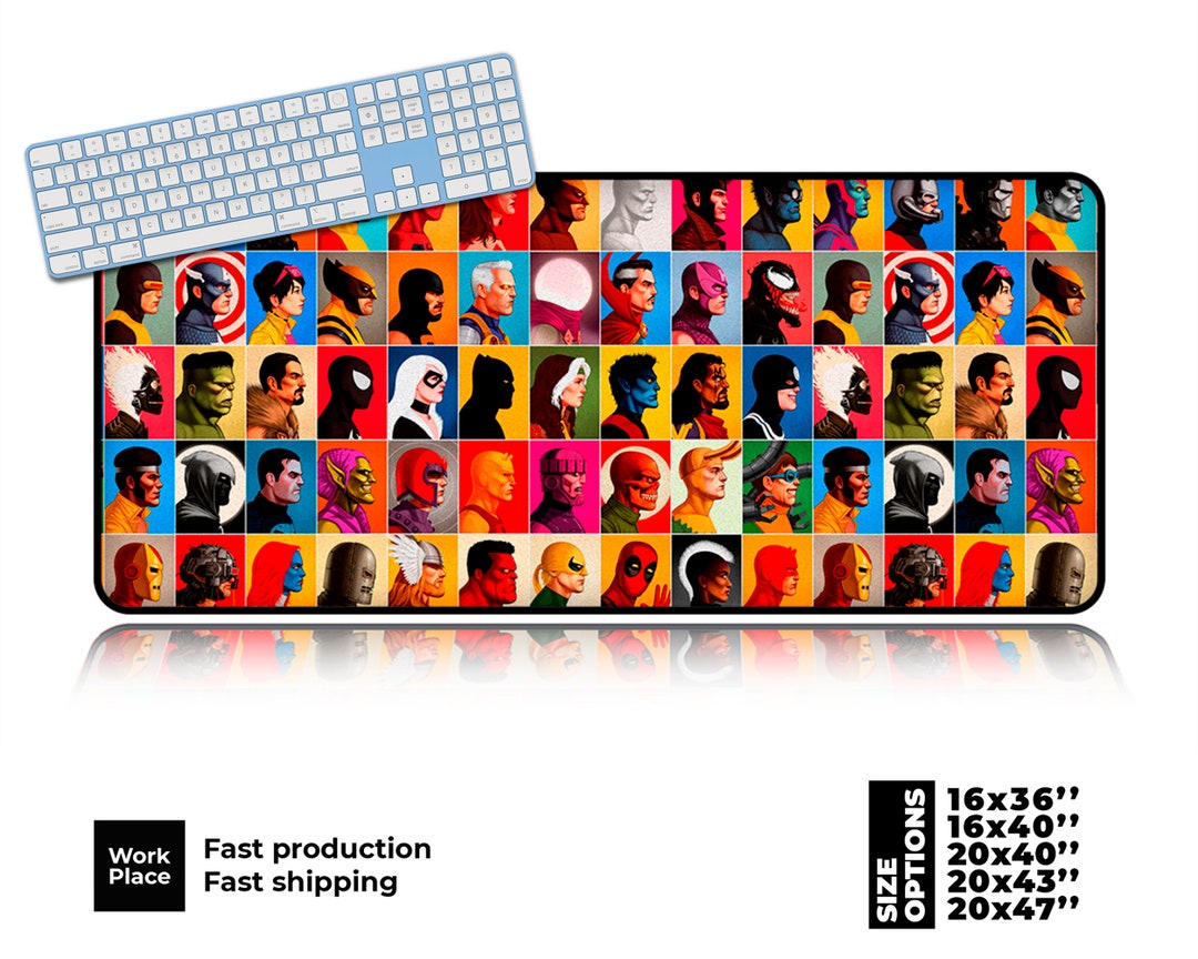 Gaming Desk Mat, Geek Placemats, HD Colorful Large Desk Pad, Eco ...