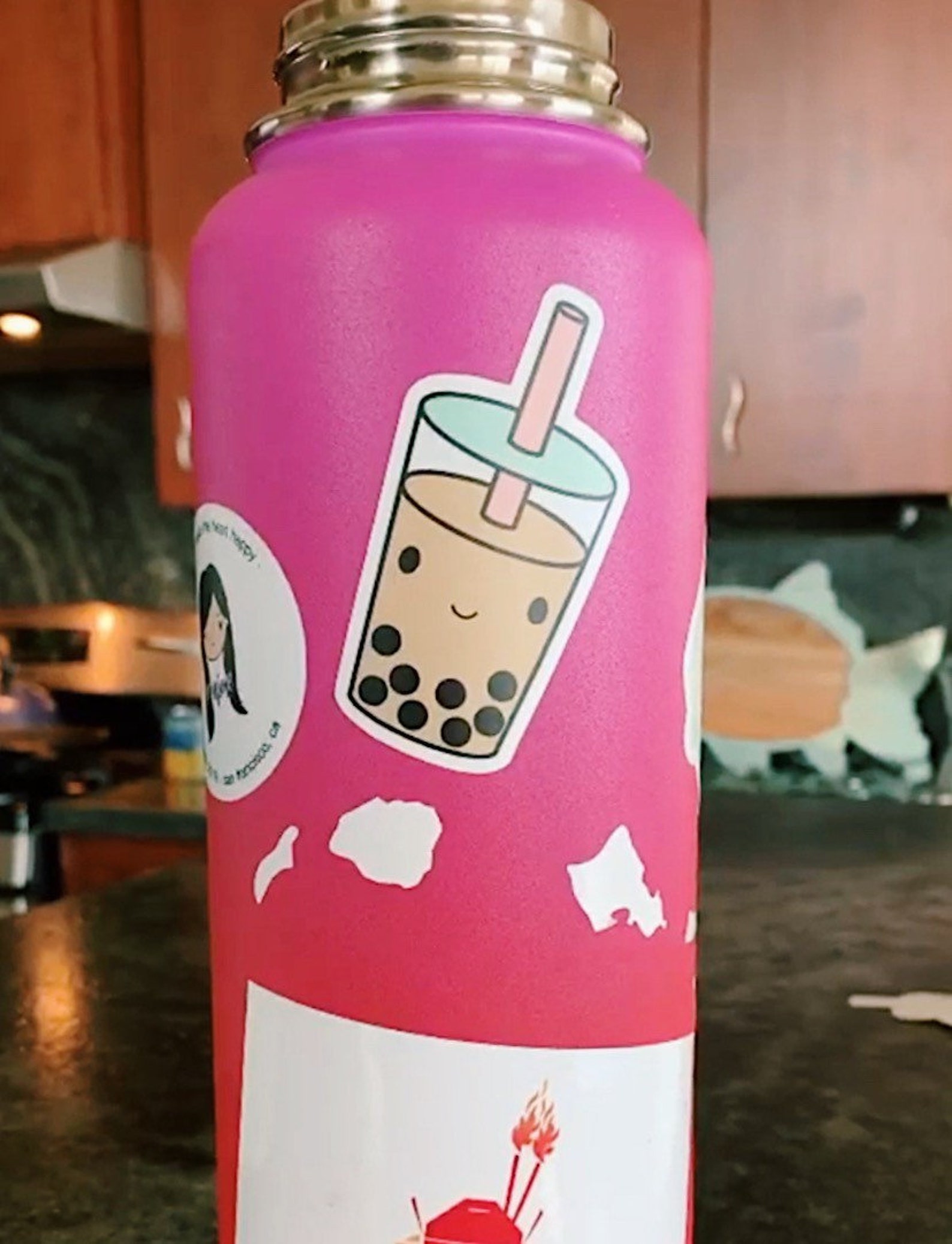 Boba Milk Tea Sticker Cute Vinyl Sticker Cute Food Sticker | Etsy