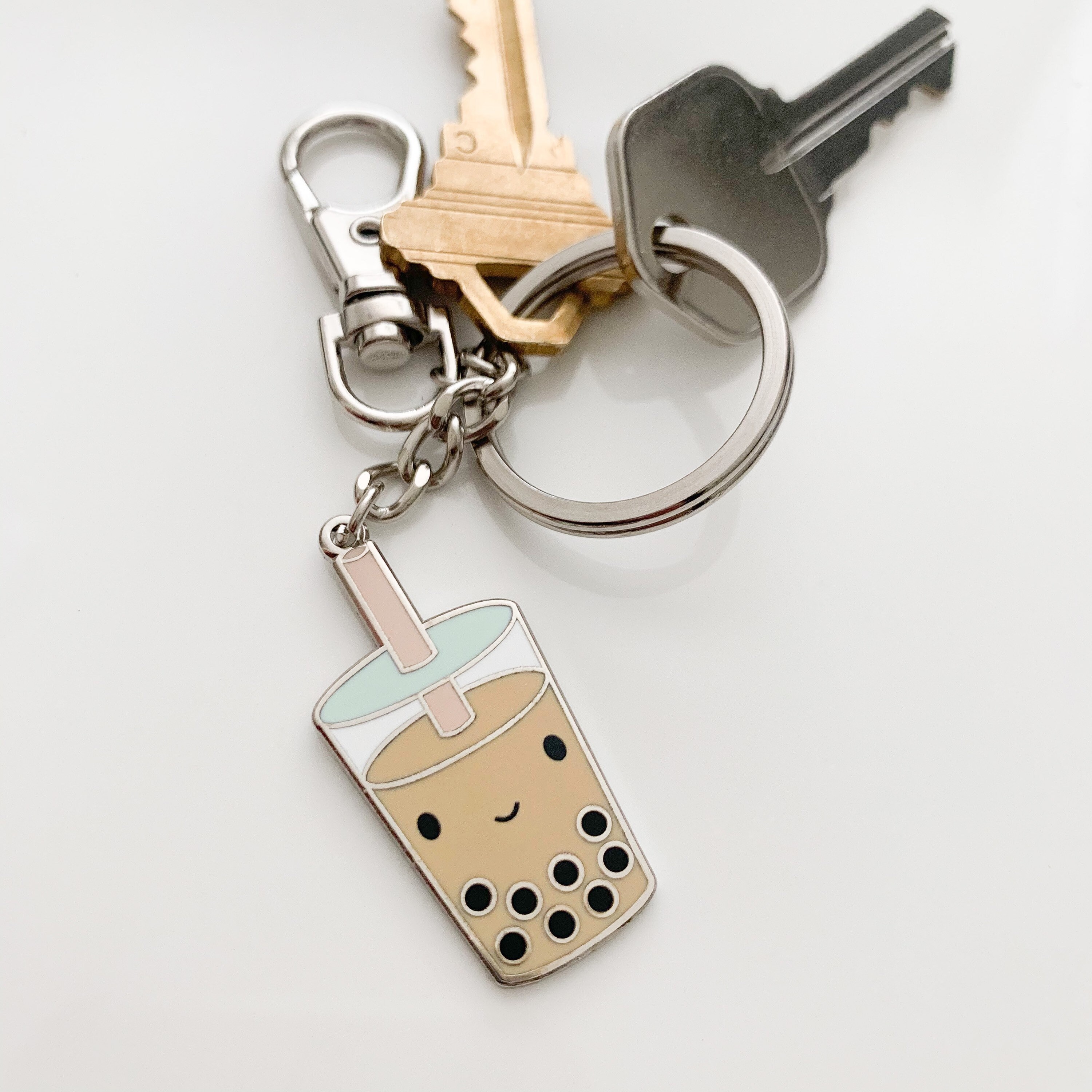 Boba Milk Tea Keychain Boba Tea Keychain Bubble Tea | Etsy