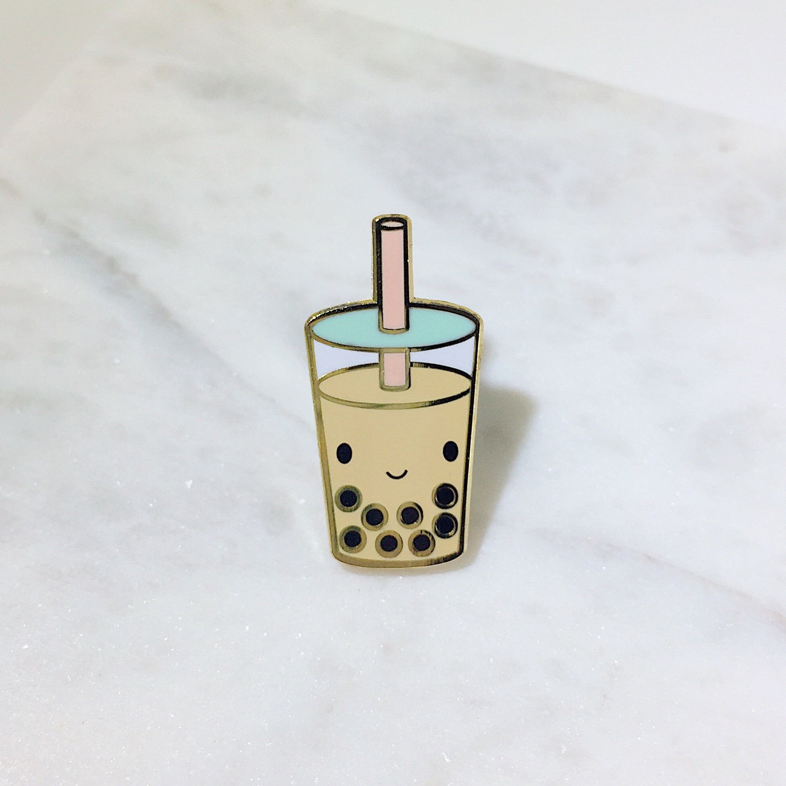 Boba Milk Tea Pin Enamel Pin Pins Boba Tea Pin Bubble Tea - Etsy