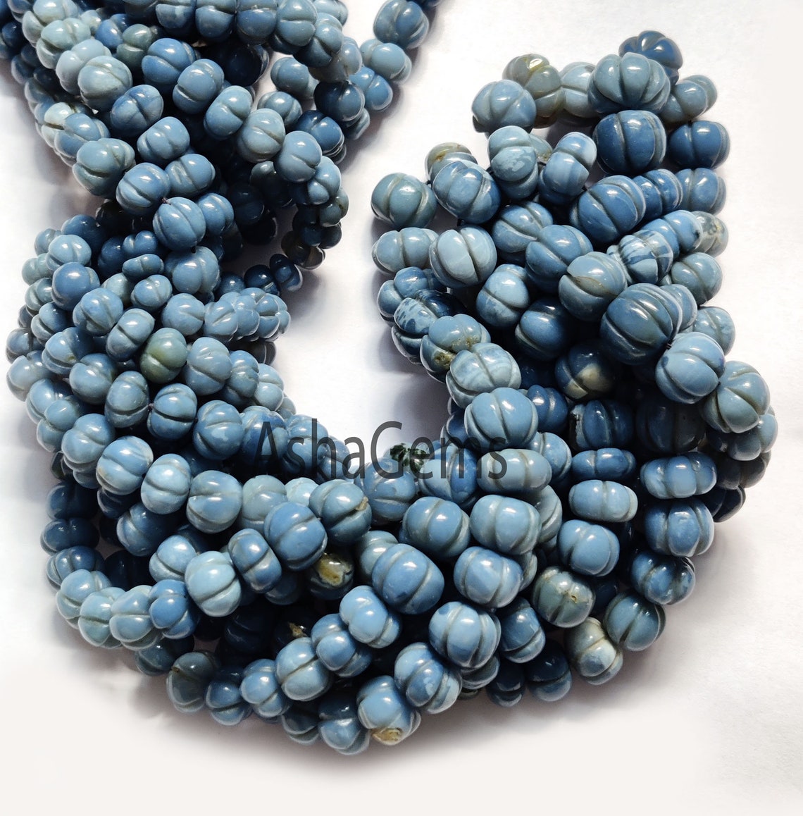 Beautiful Blue Oregon Opal Carved Watermelon Shape - Etsy