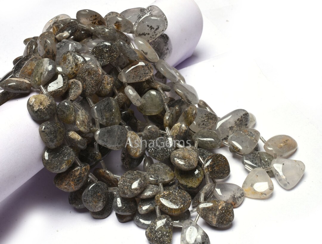 Black Sunstone Smooth Nugget Beads, Natural Gemstone Uneven Tumble ...