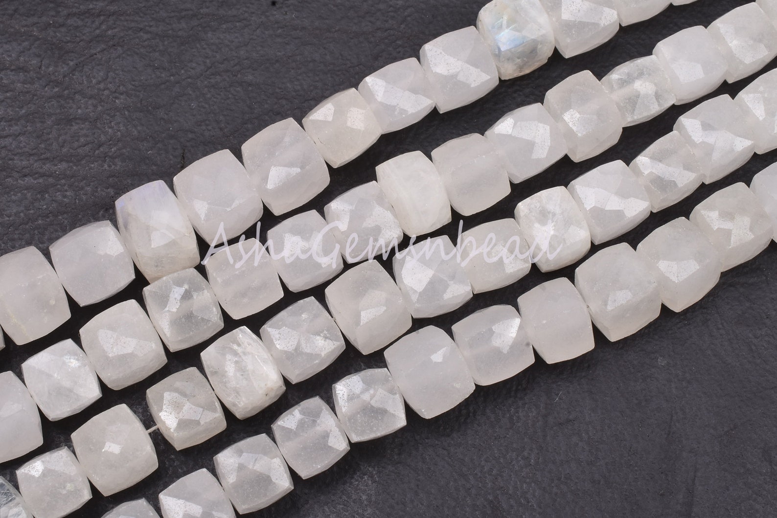 Beautiful Natural Blue Fire Rainbow Moonstone 3D Cube Box - Etsy