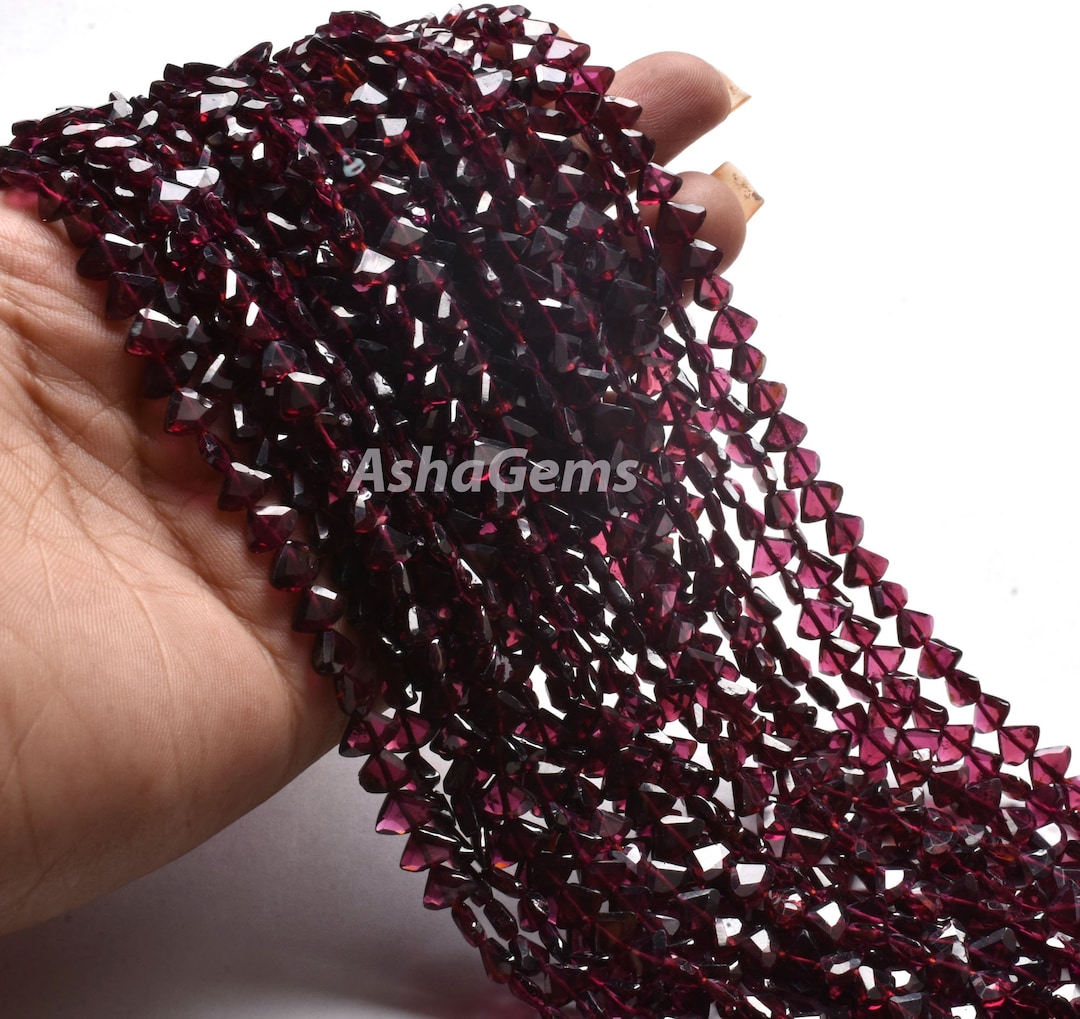 Garnet Fancy Kite Shape Beads, Natural Red Garnet Faceted Kite Beads ...