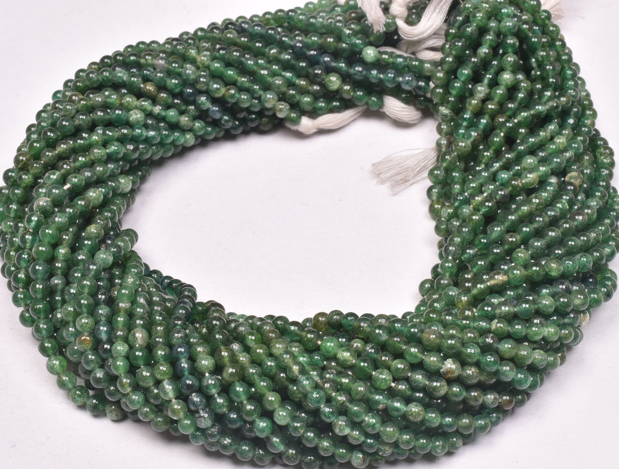Natural Green Mica Margaj Smooth Round Beads3.5-4 mm Green | Etsy